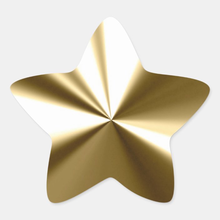 Shining Gold Star Stickers | Zazzle.co.uk