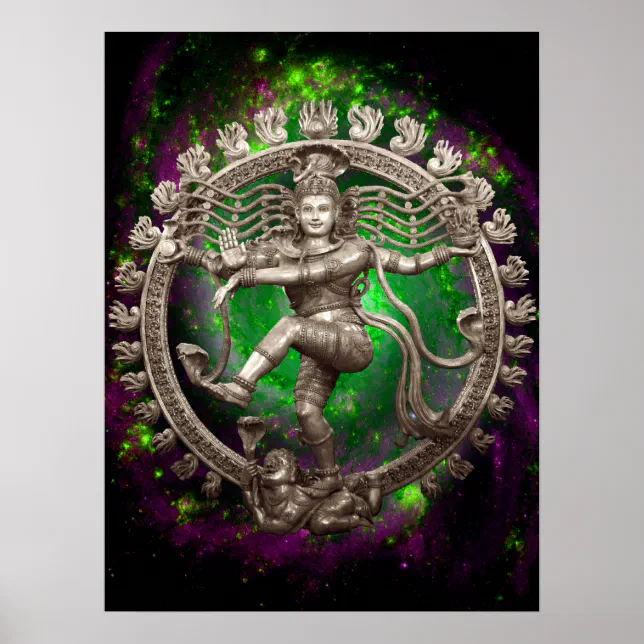 Shiva Dancing Circle Poster | Zazzle
