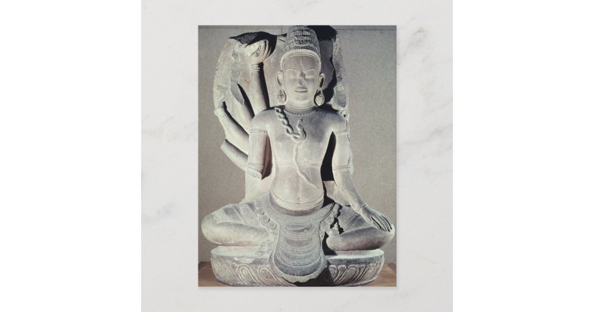 Shiva with ten arms, from Thap Banh It Temple, Postcard | Zazzle