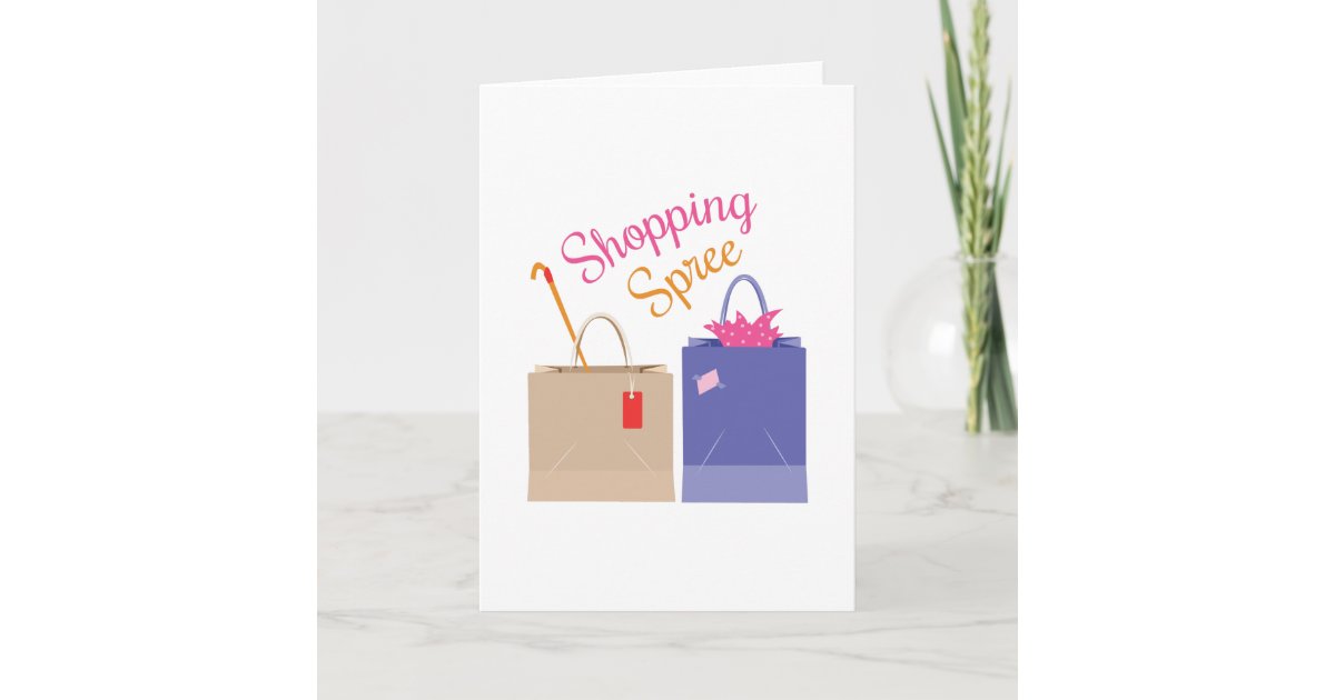 Shopping Spree Card | Zazzle