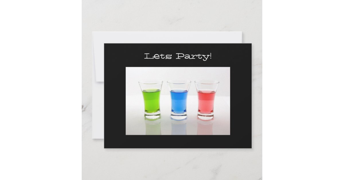 Shot Glass Party Invitation | Zazzle