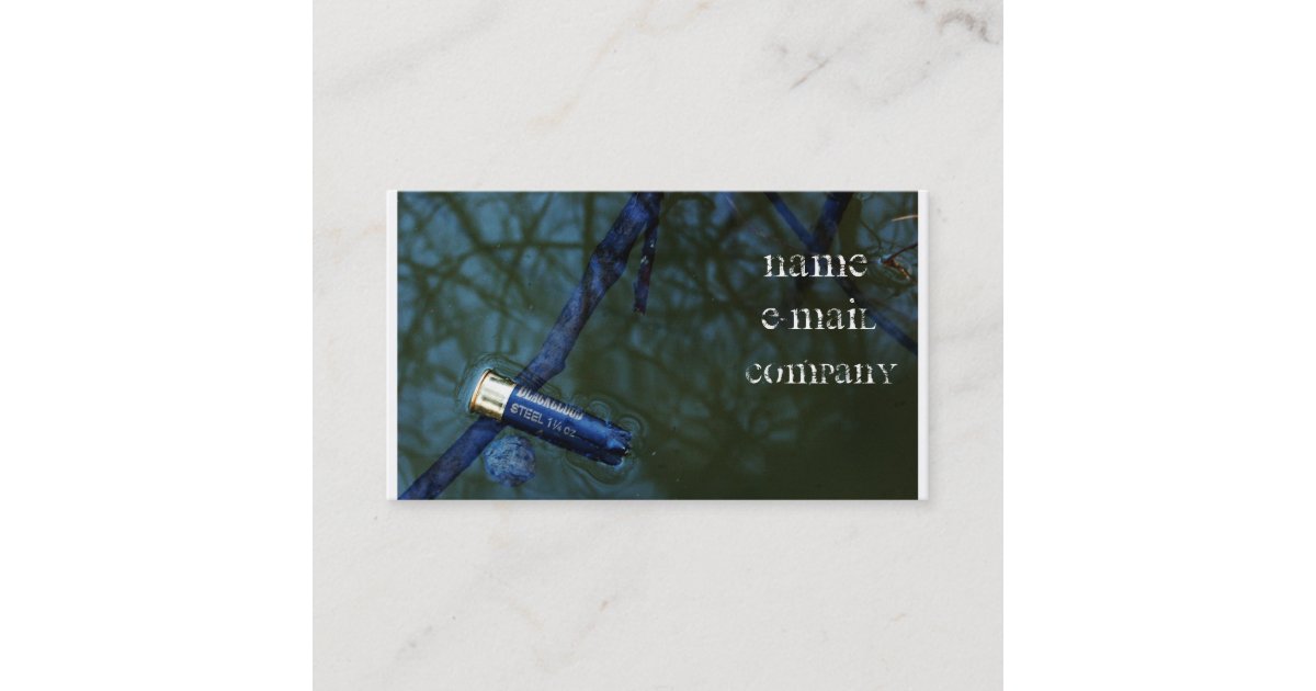 Shotgun Shell Business Card | Zazzle