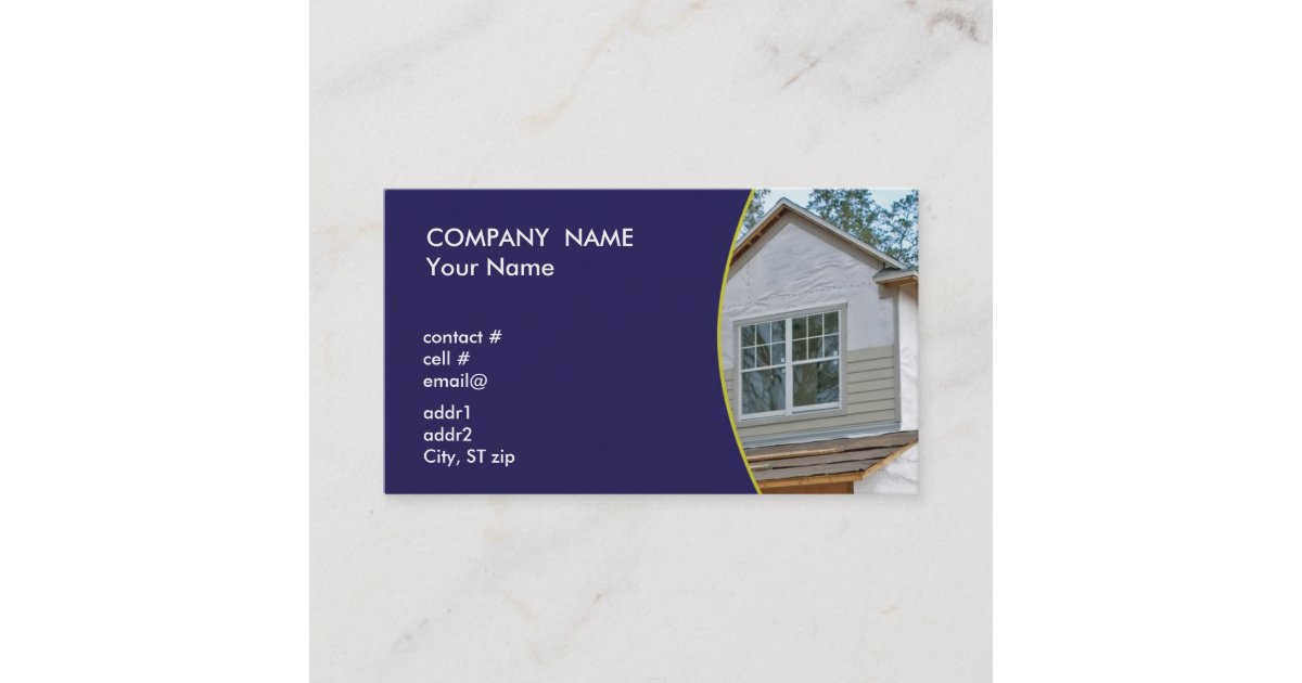 Siding on new home business card | Zazzle