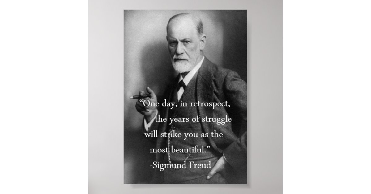 Sigmund Freud Quote Poster | Zazzle