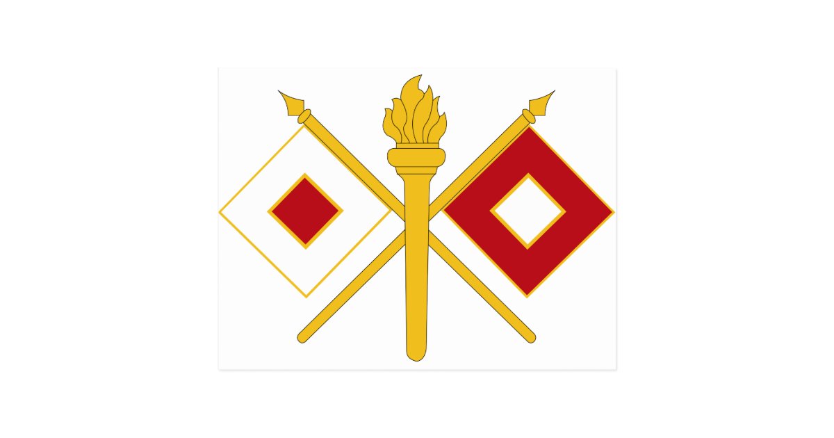 Signal Corps Insignia Postcard | Zazzle.co.uk