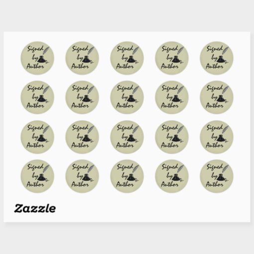 Signed by Author Stickers | Zazzle