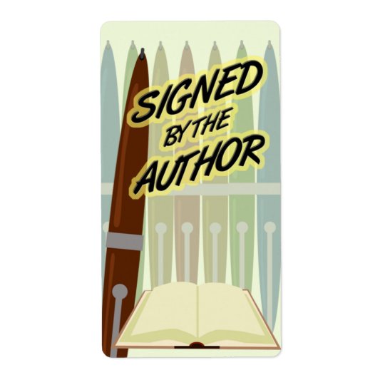 Signed by the Author Labels | Zazzle.co.uk