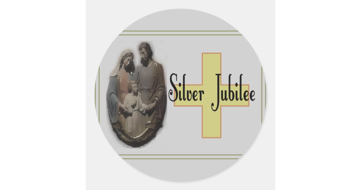 Silver Jubilee Gifts For Nuns Classic Round Sticker | Zazzle