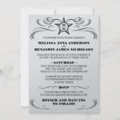 Silver Metallic Southern Style Wedding Invitation | Zazzle