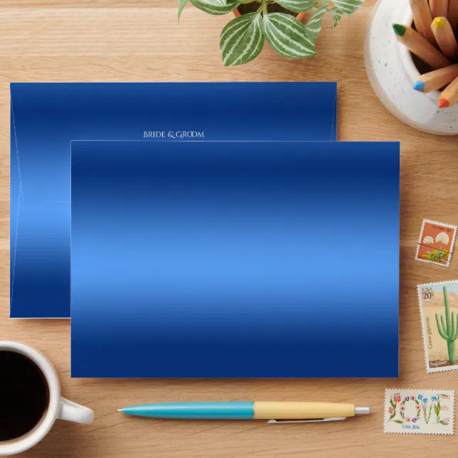 Simple Blue Envelope | Zazzle