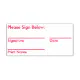 Simple Dated Signature Request Rubber Stamp | Zazzle