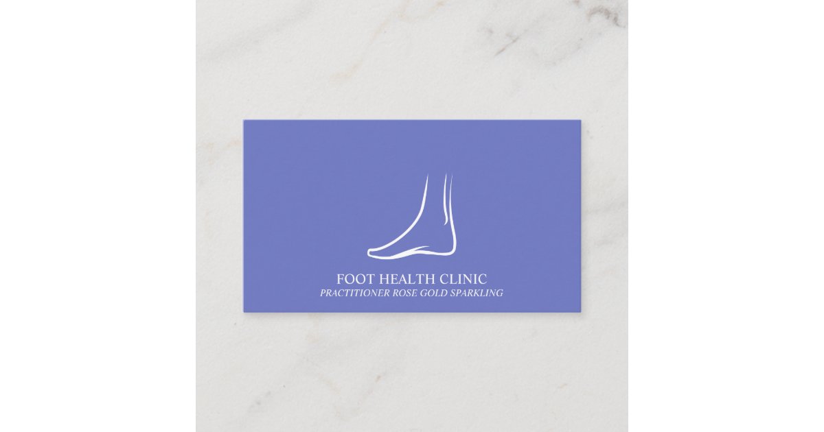 Simple Foot Cares Podiatry Practioner Doctor Business Card | Zazzle