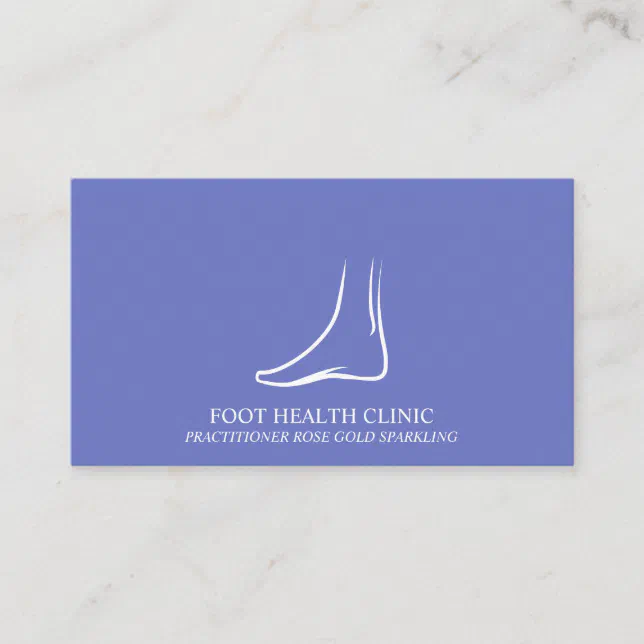 Simple Foot Cares Podiatry Practioner Doctor Business Card | Zazzle