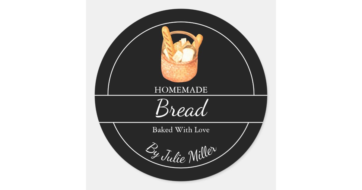 Simple Homemade Bread Label | Zazzle