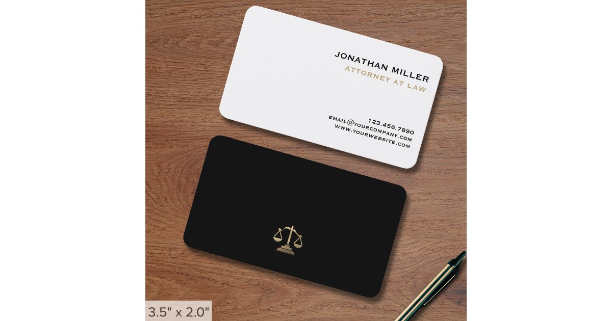 Simple Lawyer Business Card | Zazzle