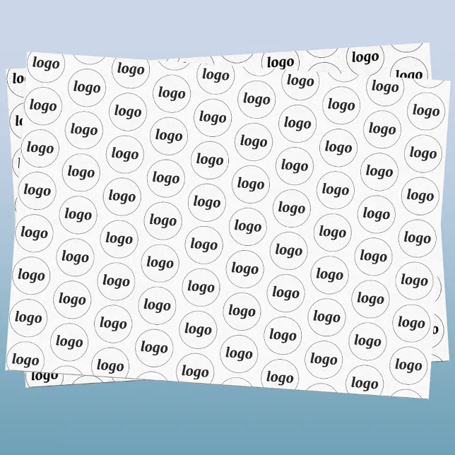 Simple Logo Business Pattern Tissue Paper | Zazzle