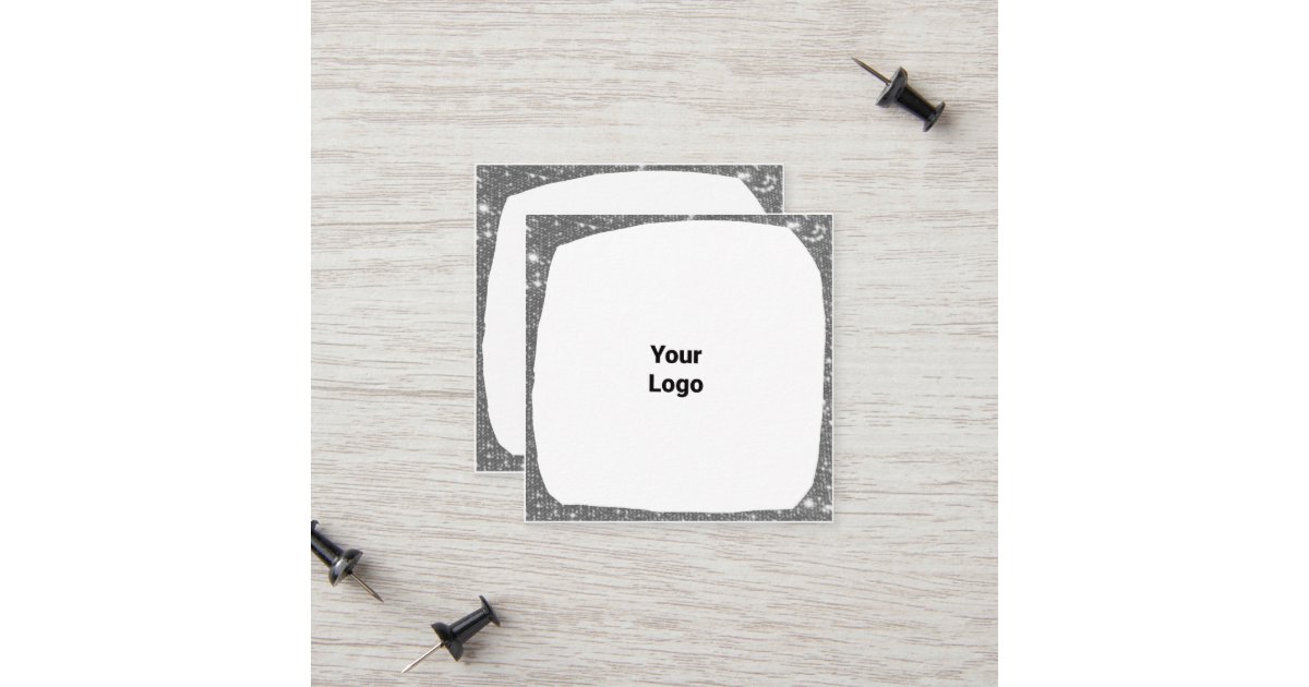 SIMPLE MINIMAL ADD YOUR LOGO CUSTOM TEXT HERE BUSI CALLING CARD | Zazzle