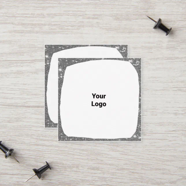 SIMPLE MINIMAL ADD YOUR LOGO CUSTOM TEXT HERE BUSI CALLING CARD | Zazzle