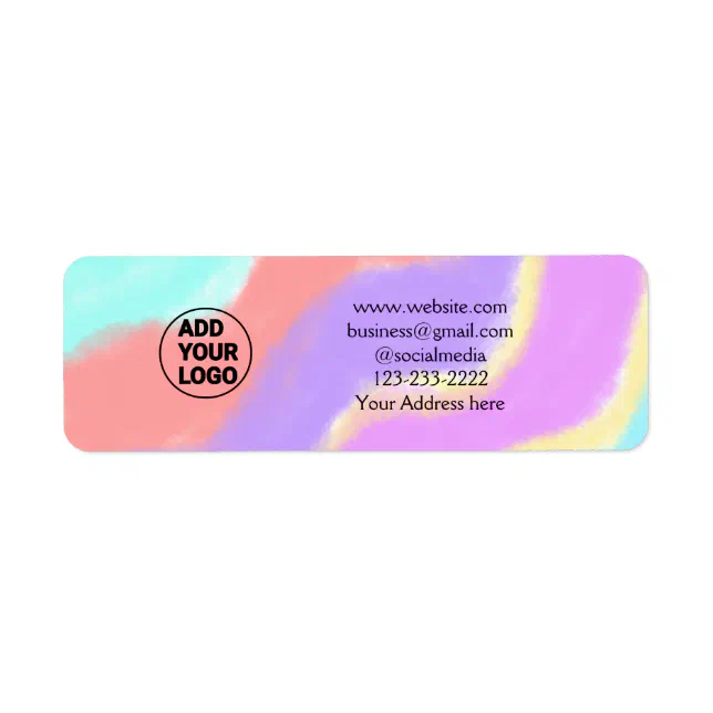 simple minimal add your logo/design here text pos | Zazzle