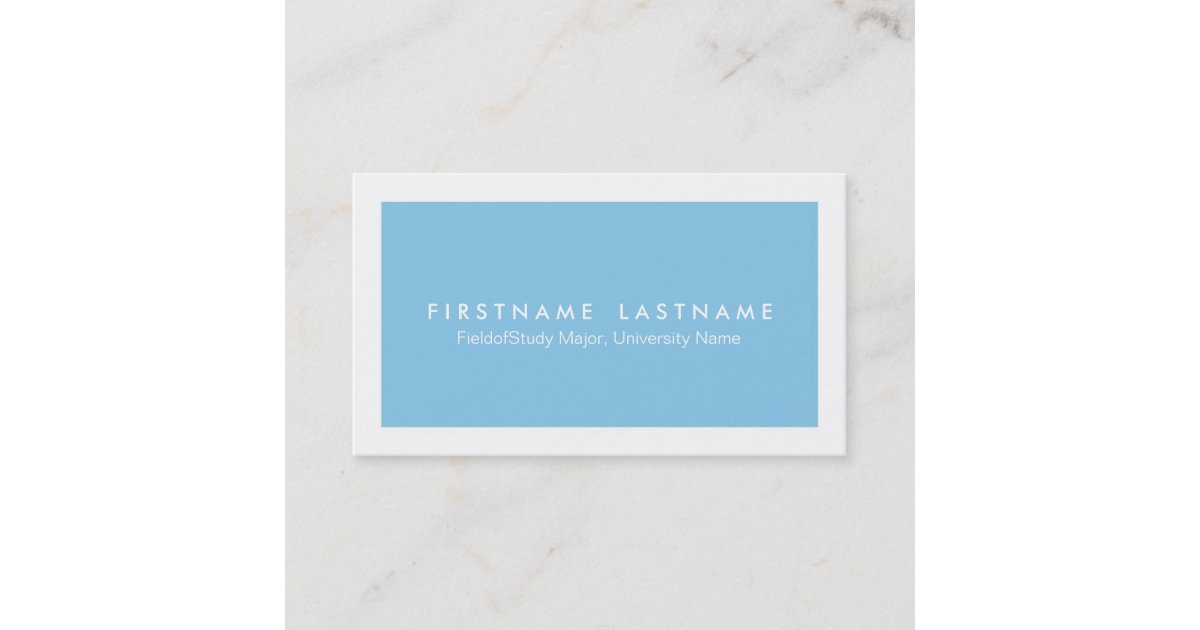 Simple Modern Student Business Cards | Zazzle