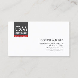 Sales Manager Business Cards | Zazzle UK