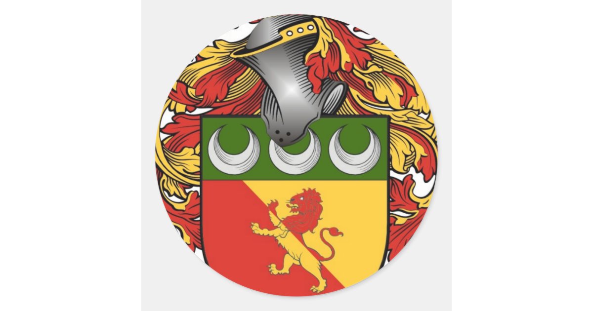 Simpson Crest - Coat of Arms Classic Round Sticker | Zazzle