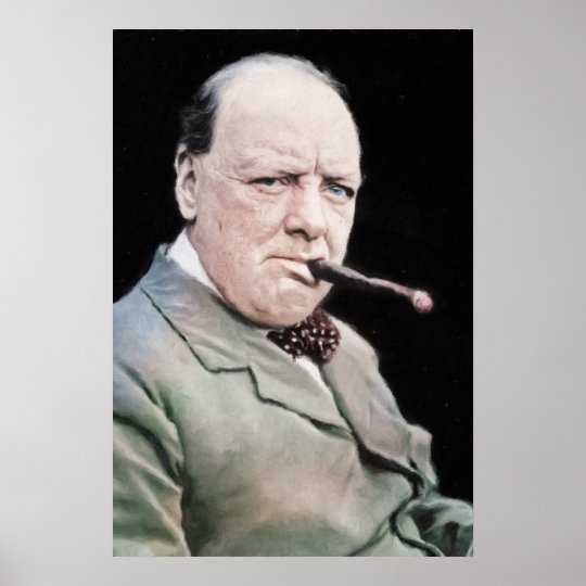 Sir Winston Churchill Poster | Zazzle.co.uk