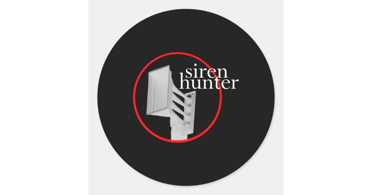 Siren Hunter Tornado Siren Classic Round Sticker | Zazzle