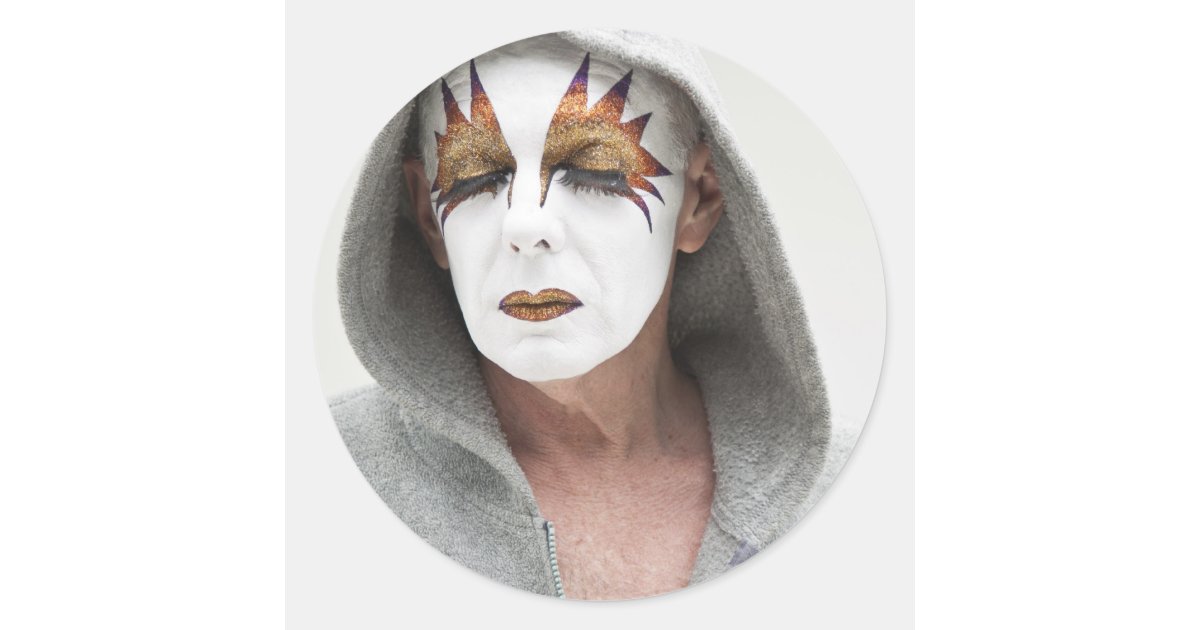 Sister Sparkle Plenty in hoodie Classic Round Sticker | Zazzle