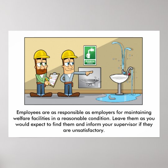 Site Welfare 001 Poster | Zazzle.co.uk