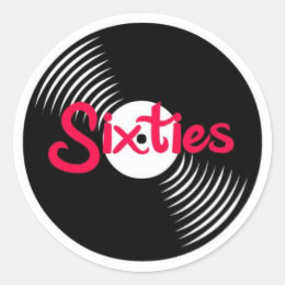 60s Music Stickers & Labels | Zazzle UK