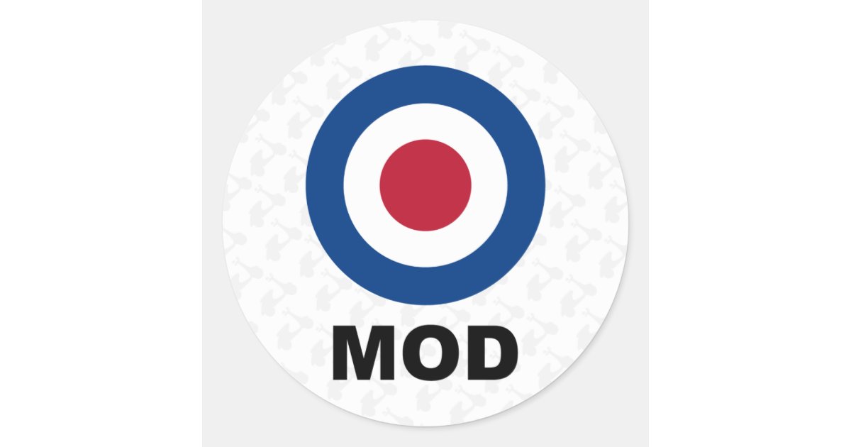 Sixties Mod Target Sticker | Zazzle