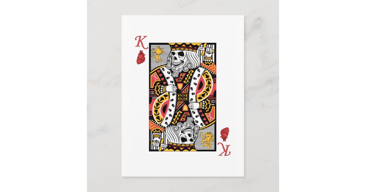 Skeleton King Playing Card Horror | Zazzle