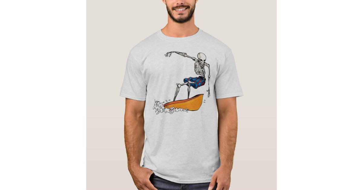 Skeleton Surfer Dude T-shirt | Zazzle