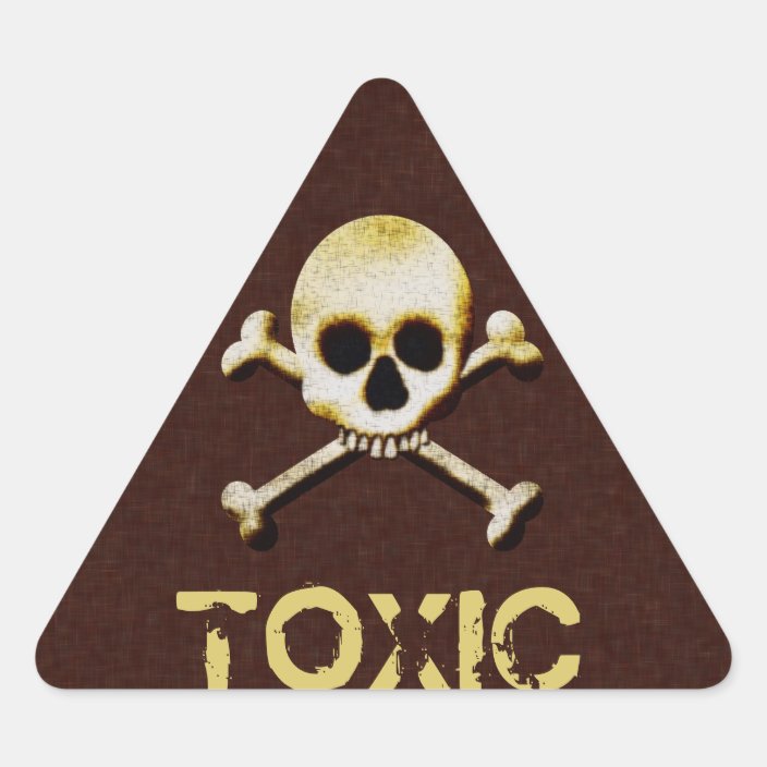 Skull And Crossbones Toxic Halloween Warning Label | Zazzle.co.uk