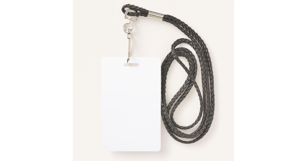 Sky Blue Attendee Badge Event Guest QR Code Logo ID Badge | Zazzle