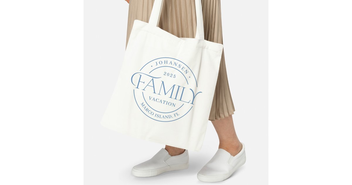 Sleek Seal Family Reunion or Vacation Tote Bag | Zazzle