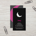Sleeping Moon Nanny Babysitter Business Card | Zazzle