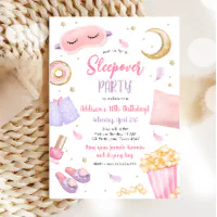 Slumber party invitations store