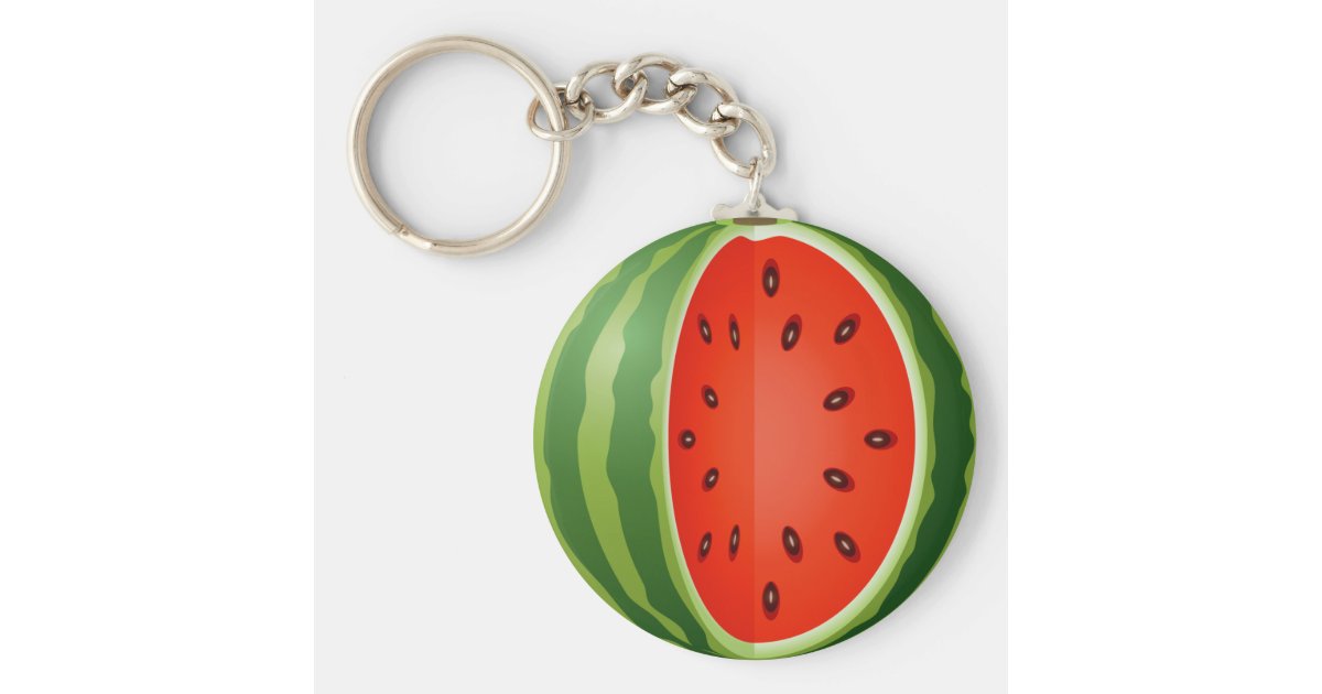 SLICED WATERMELON KEY RING | Zazzle.co.uk