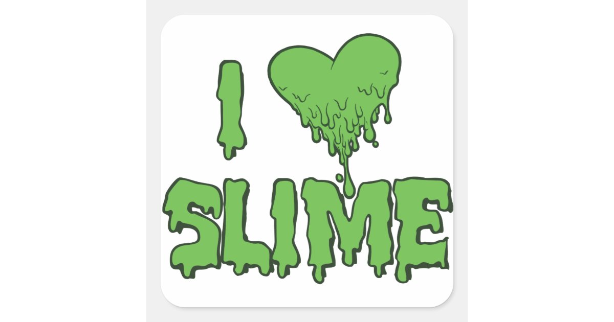 Slime Square Sticker | Zazzle