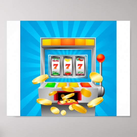 Slot Machine Poster | Zazzle.co.uk