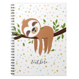 Sloth Notebooks | Zazzle.co.uk