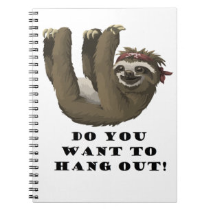 Sloth Notebooks | Zazzle.co.uk