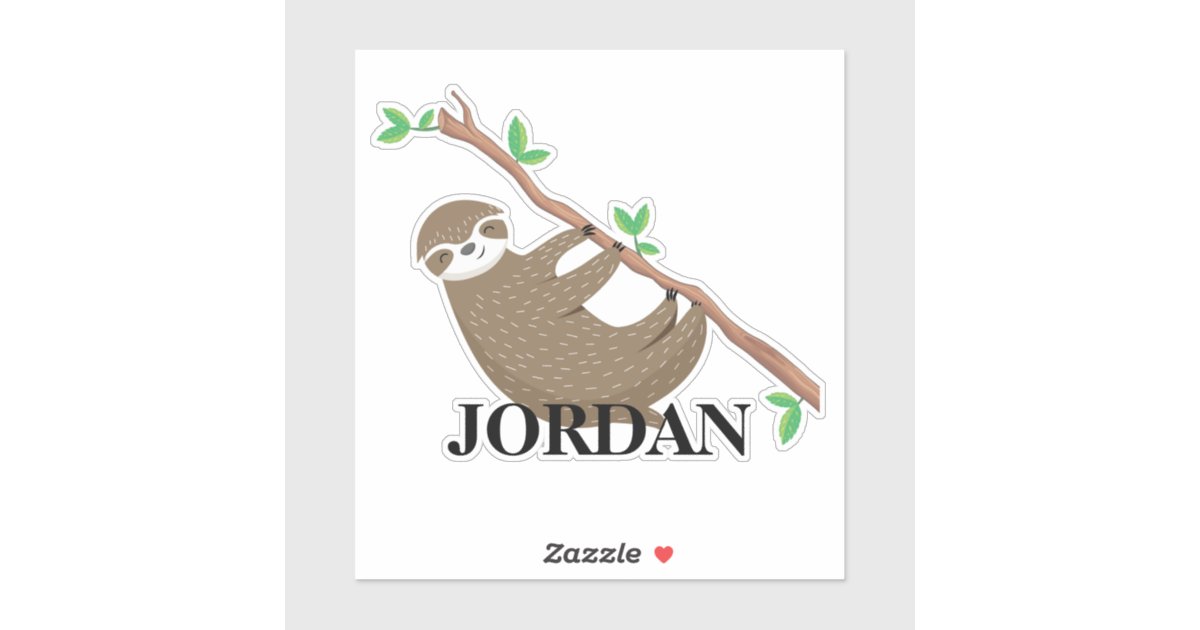 Sloth Personalised name | Zazzle