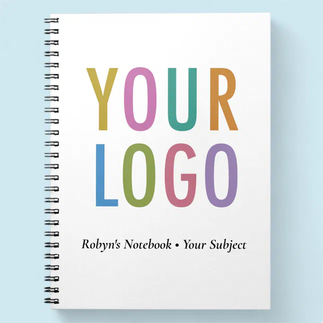Small Promotional Notebook Company Logo No Minimum | Zazzle