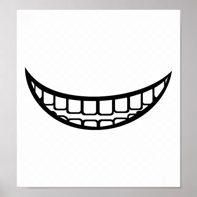 Smile mouth poster | Zazzle
