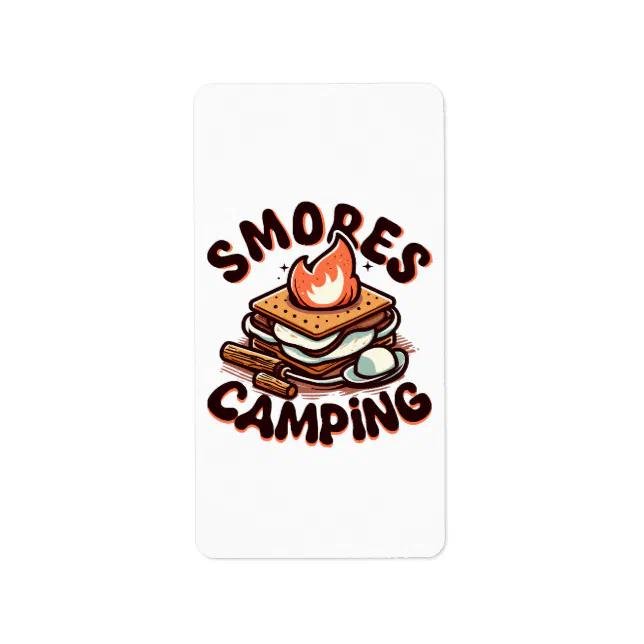 smores camp label | Zazzle