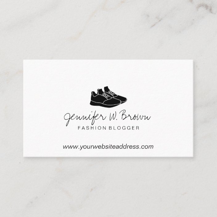Sneaker Sport Wear Shoes Trendy Business Card | Zazzle.co.uk