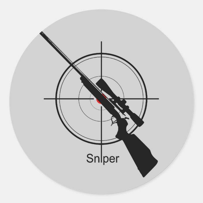 Sniper - sticker | Zazzle.co.uk
